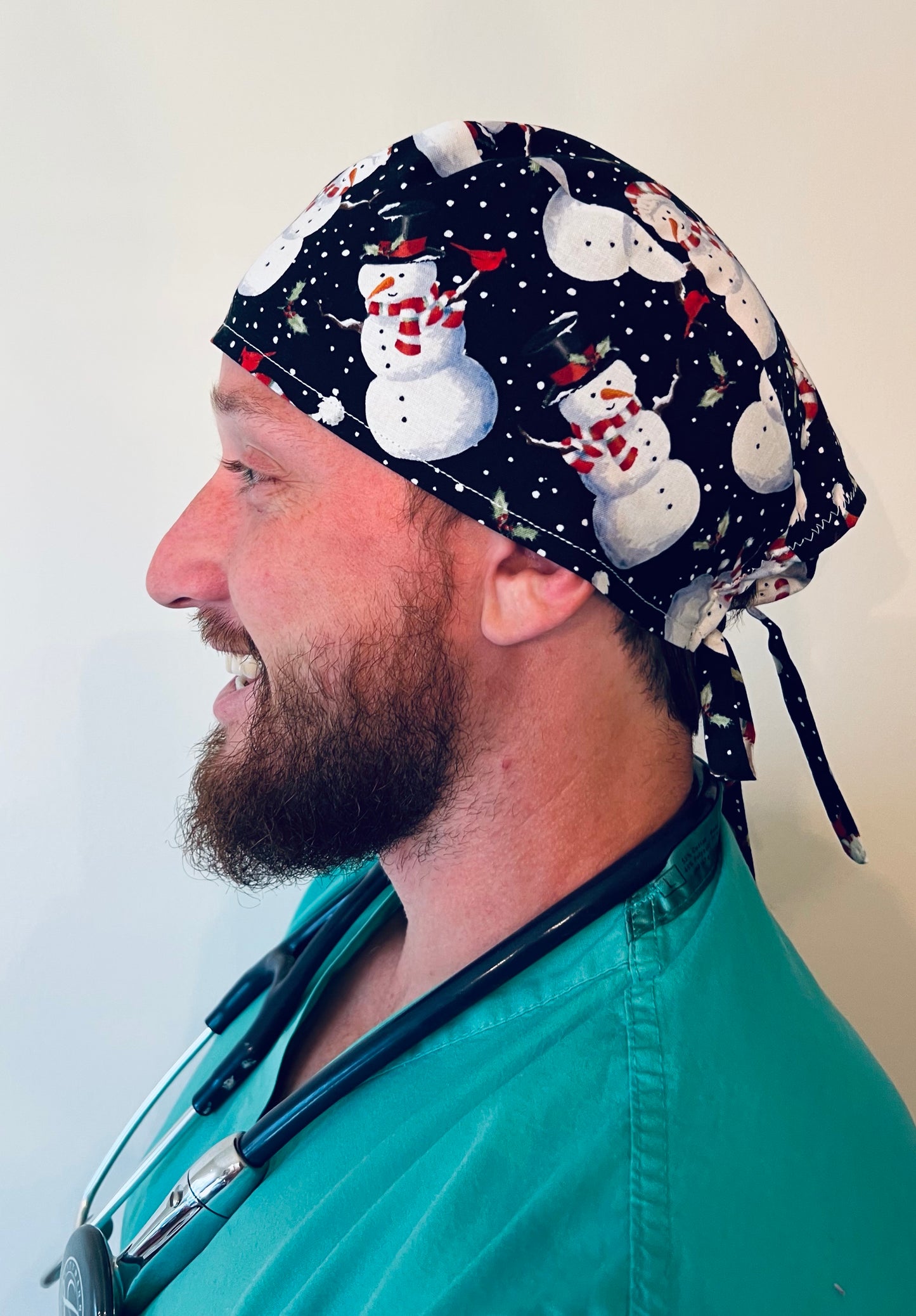 Scrub Cap-Snowman – OR world