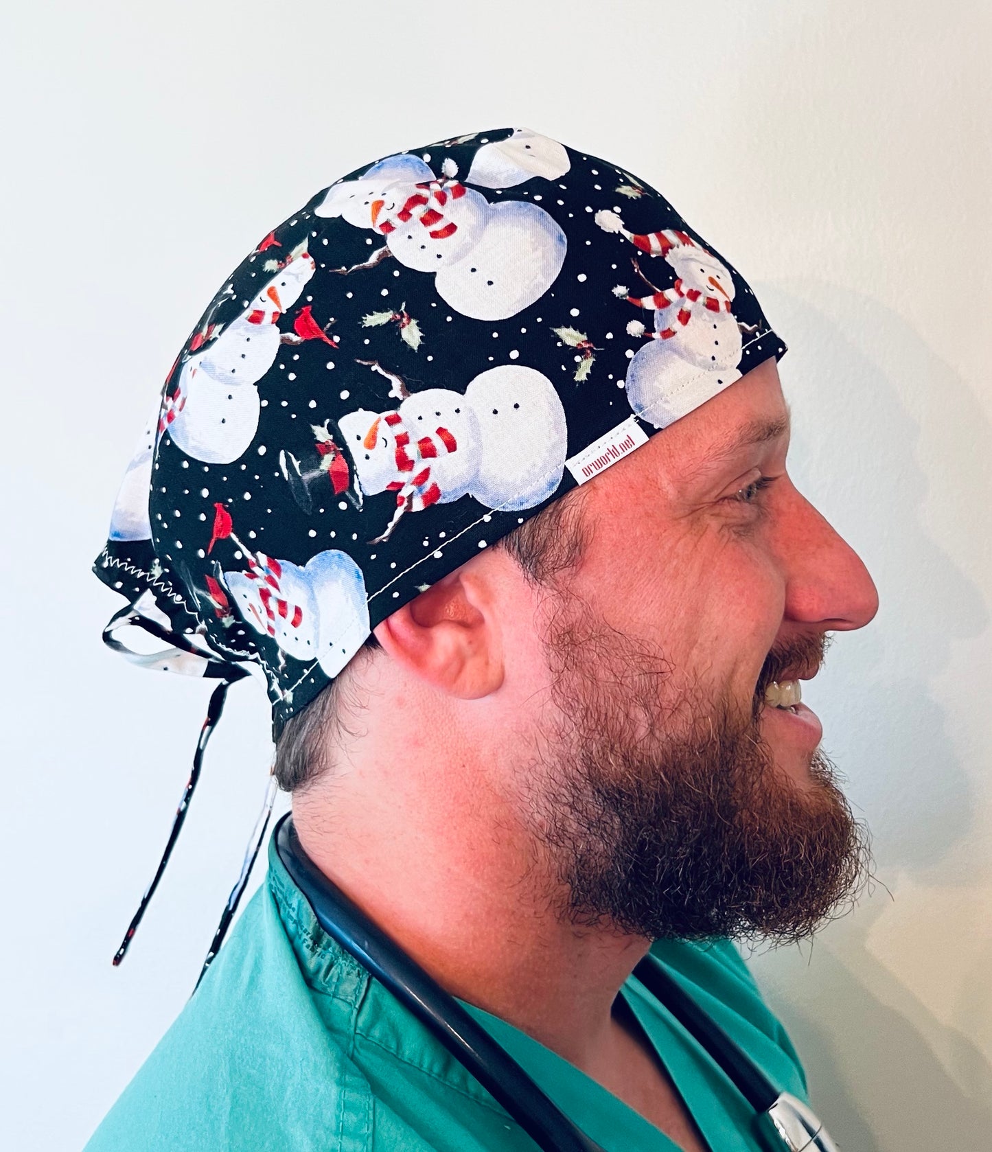 Scrub Cap-Snowman – OR world